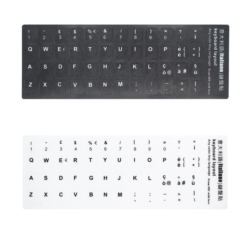 Self-adhesive keyboard stickers